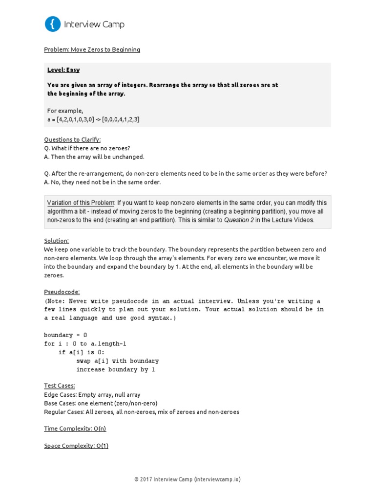 Partitioning Arrays | Download Free PDF | Array Data Structure | Pointer (Computer Programming)
