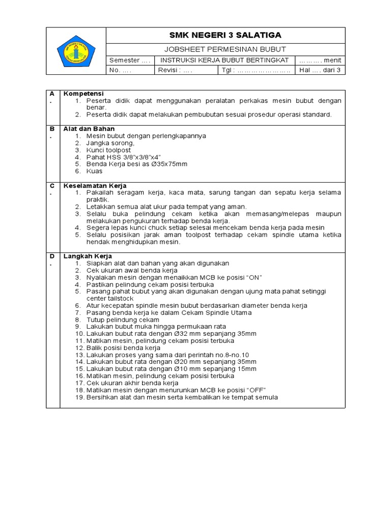 Job Bubut | PDF