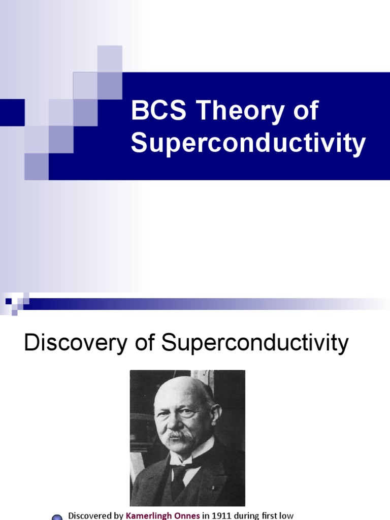 BCS Theory of Superconductivity | PDF | Chemical Product Engineering ...