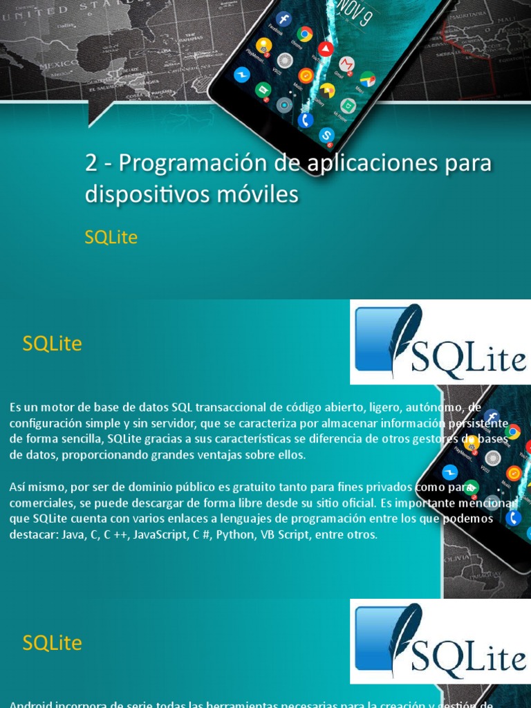 Programación Multimedia - 2 DAM - Bases de Datos en Android - SQLite | PDF | SQL | Bases de datos