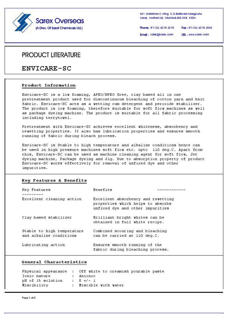 Clay Based Bleaching Agent | PDF | Bleach | Sodium Hydroxide