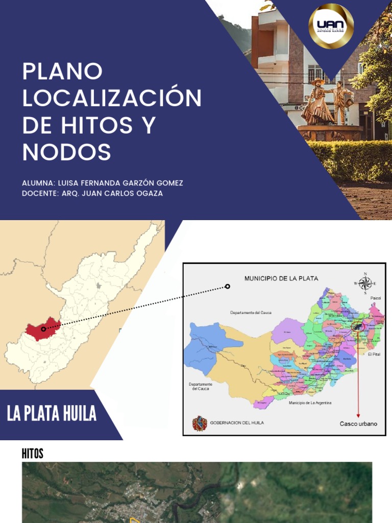 Mapa de Hitos y Nodos en La Plata Huila | PDF | Ciencias sociales ...