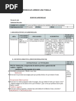 Sesión de Aprendizaje #5 Escribimos Cuentos | PDF | Evaluación | Aprendizaje