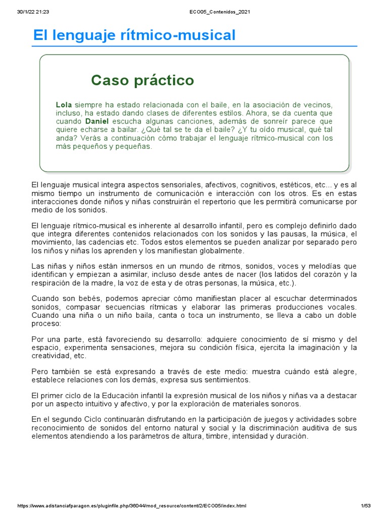 Tema 5 Expresión | PDF | Ritmo | Sonido