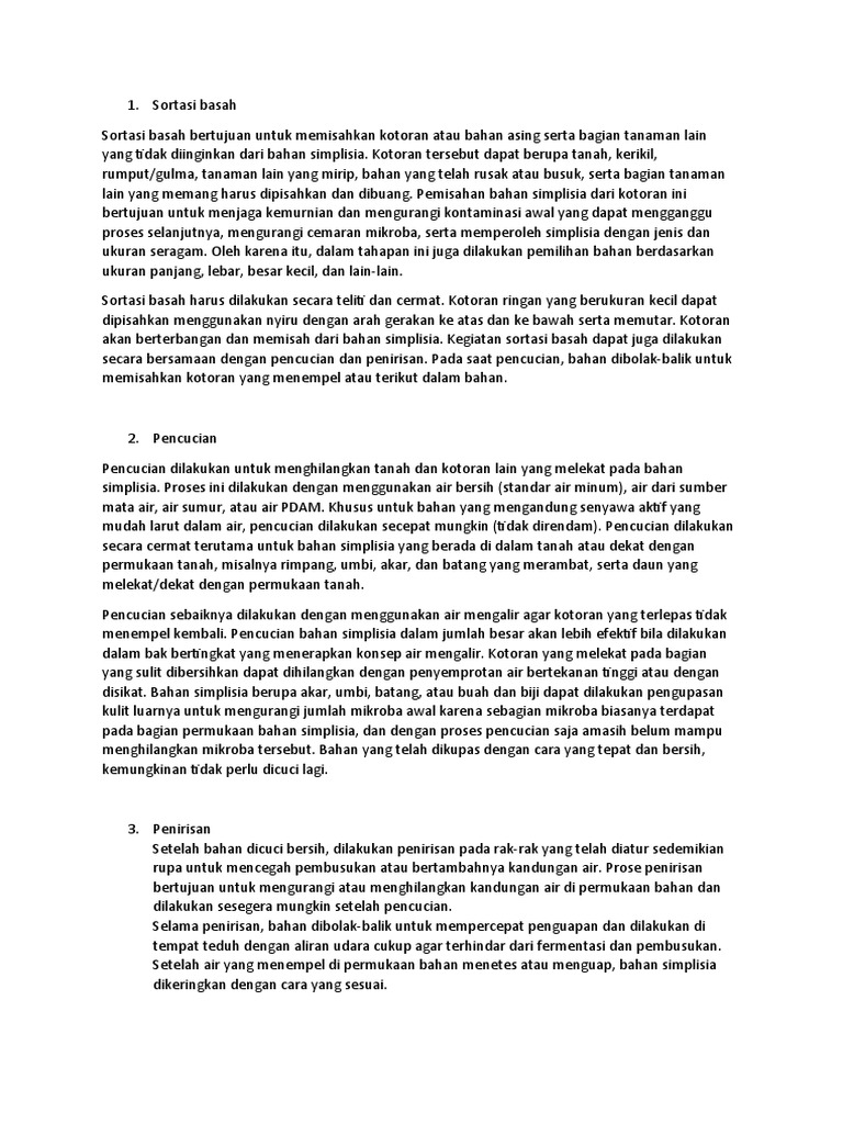 Sortasi Basah | PDF | Griya & Taman