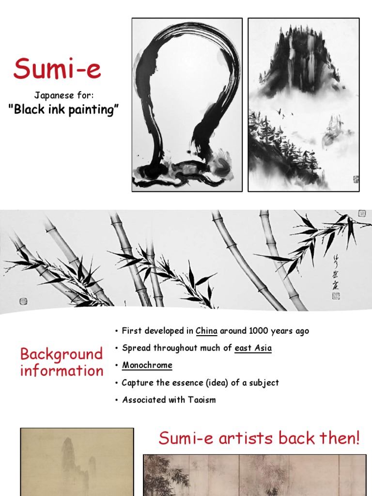 Sumi-E Powerpoint | PDF | Paintings | The Arts