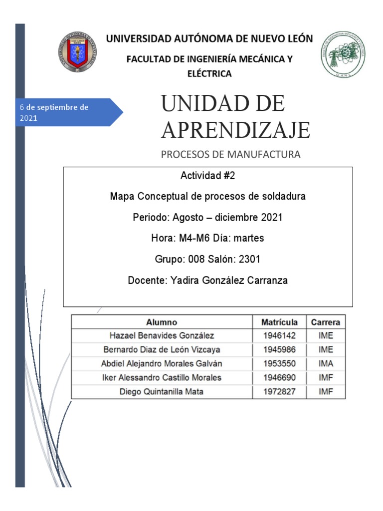 Act 2 Proceso de Soldadura | PDF | Soldadura | Construcción