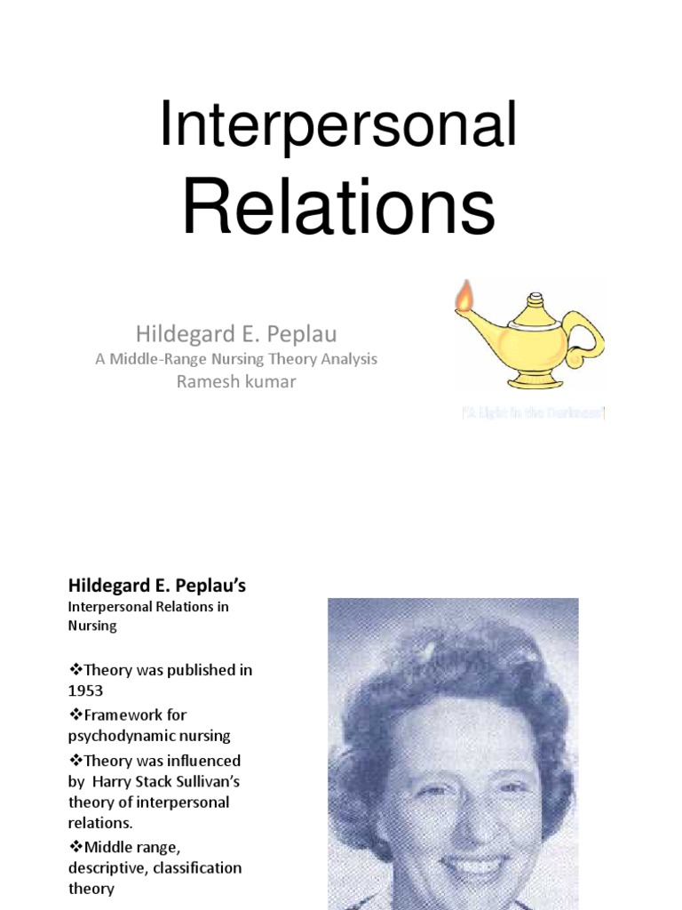 Peplau's Interpersonal Relations Theory Power Point | PDF | Nursing ...