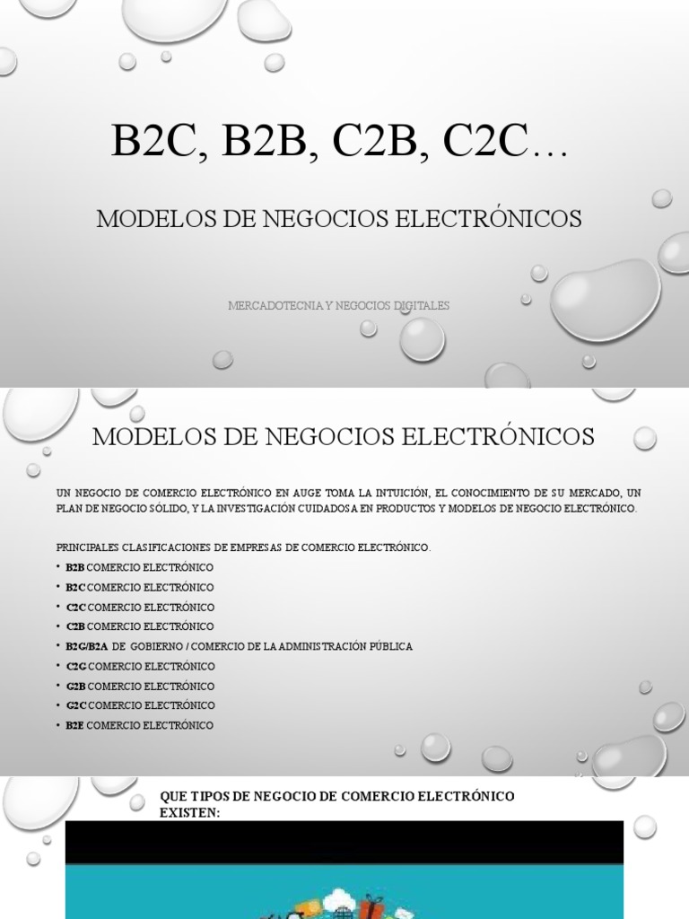 Modelos de Negocios Electrónicos | PDF | Comercio electrónico | Marketing