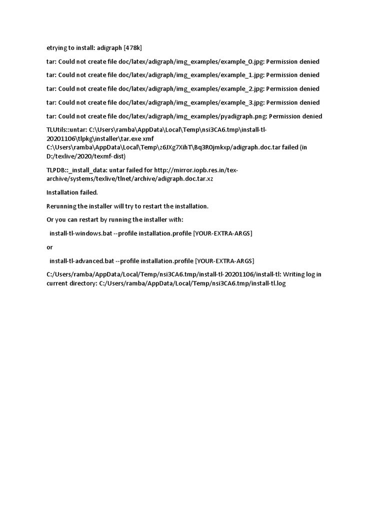 Etrying To Install | PDF
