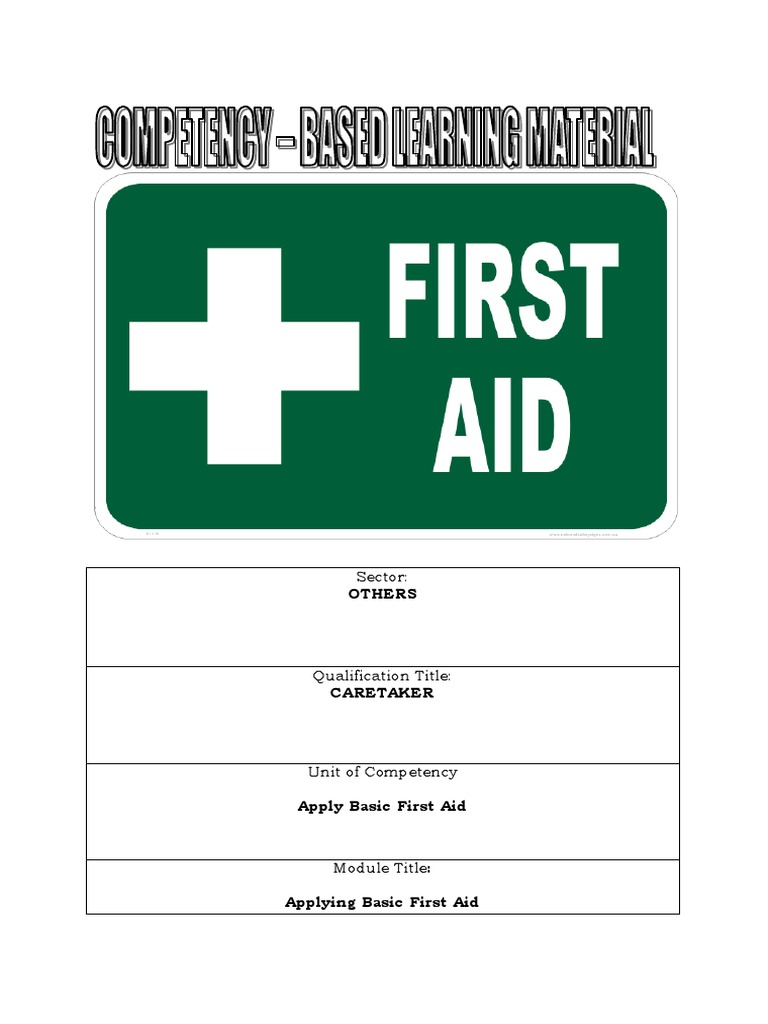 Apply Basic First Aid | PDF | Cardiopulmonary Resuscitation | First Aid