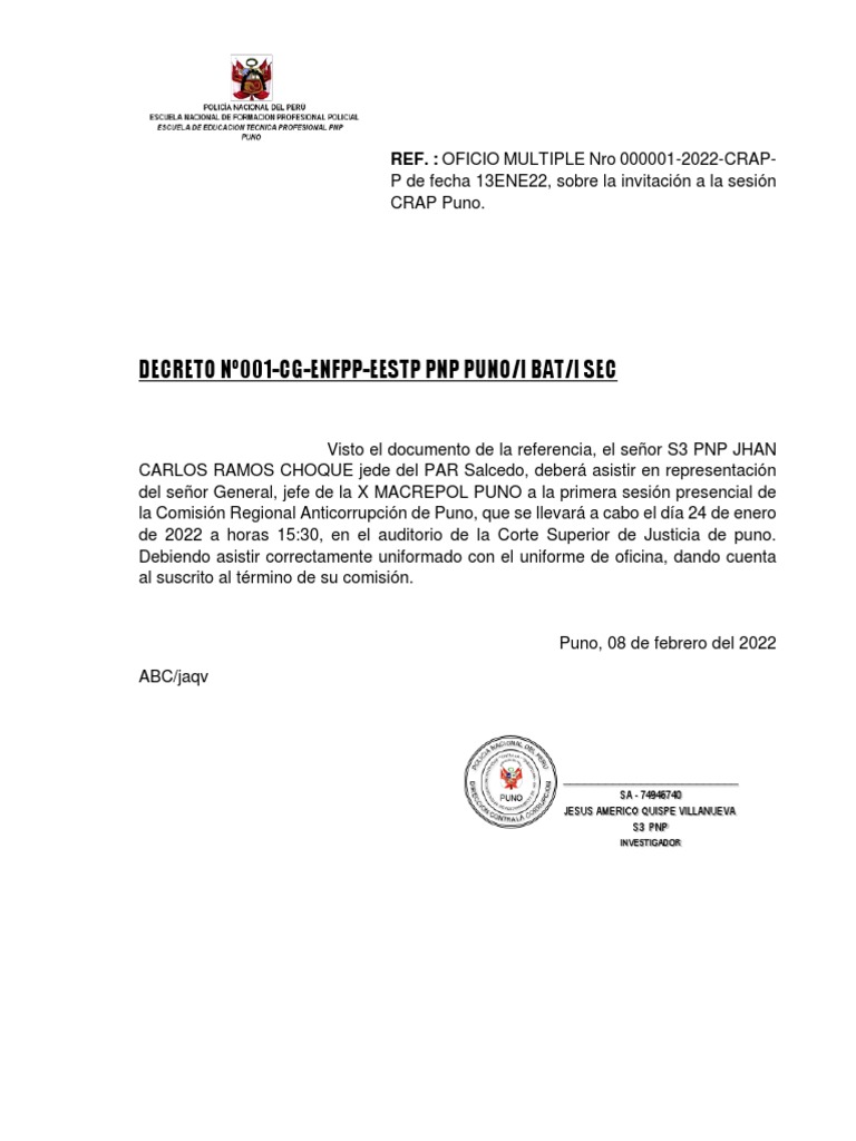 Decreto Modelo | PDF