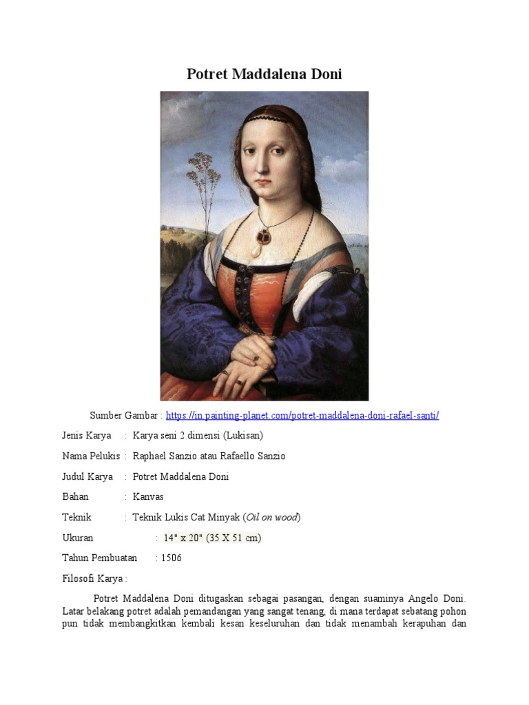 Potret Maddalena Doni | PDF