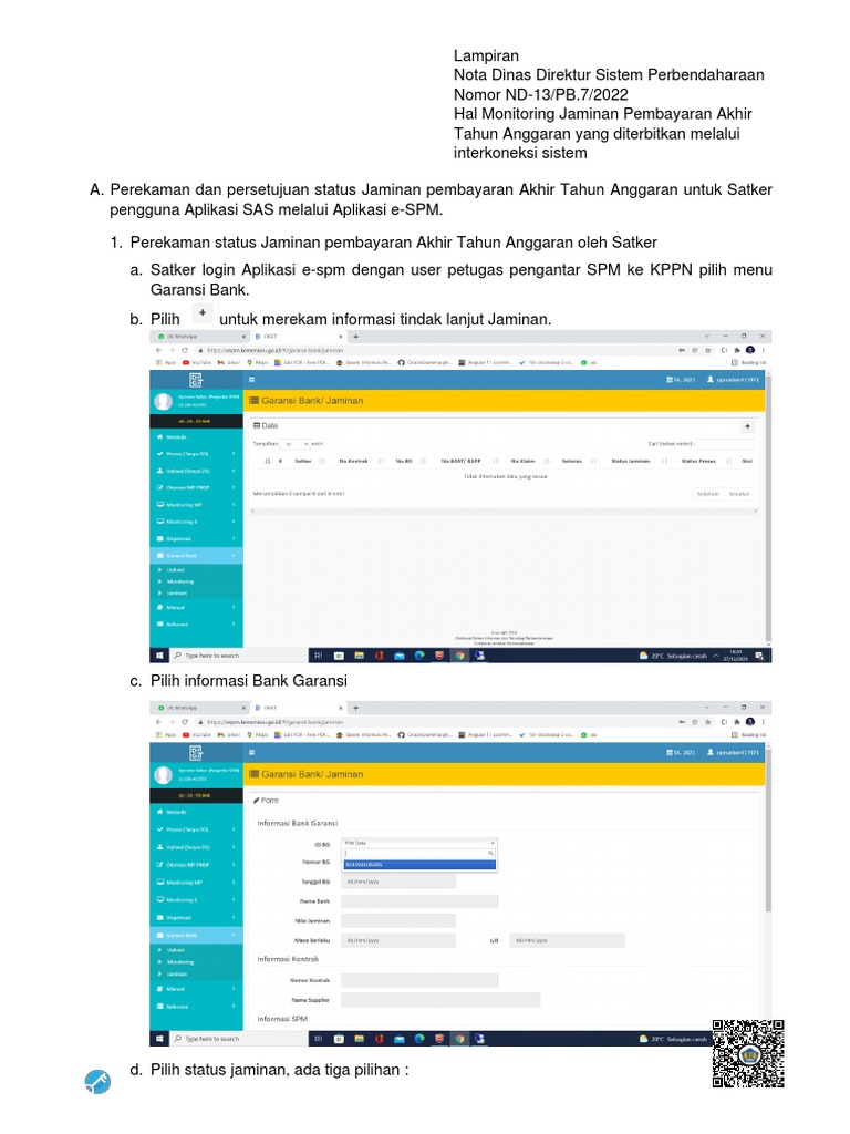 Petunjuk Input Di Espm | PDF
