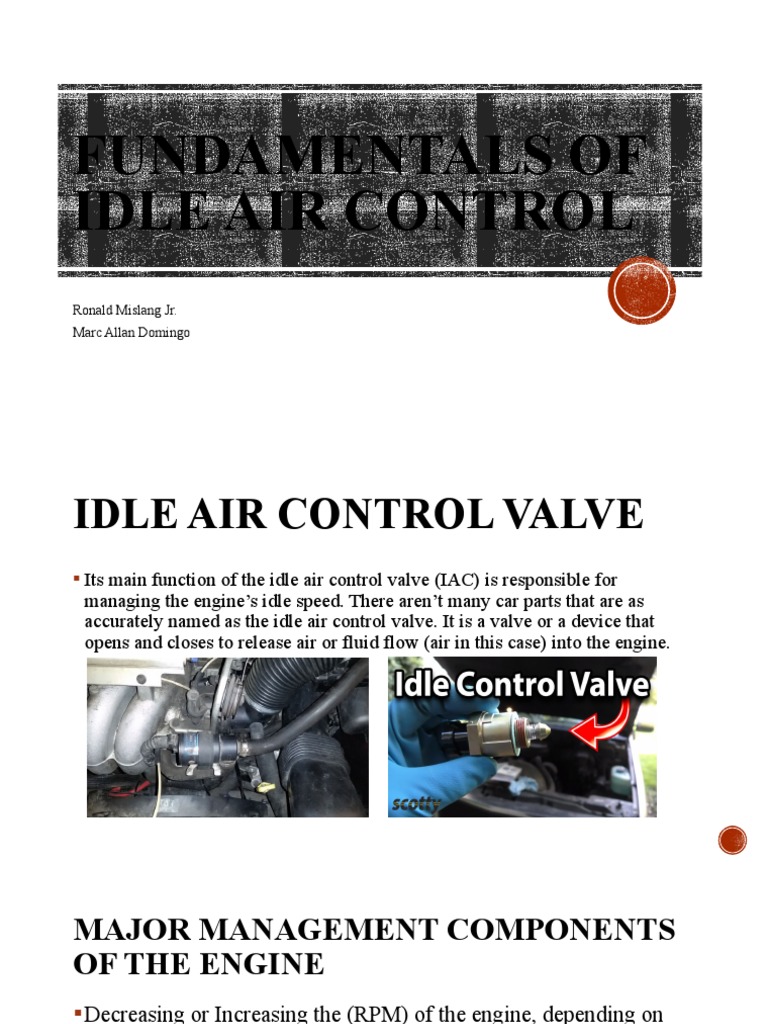 Group 7-Fundamentals of Idle Air Control | PDF | Throttle | Valve
