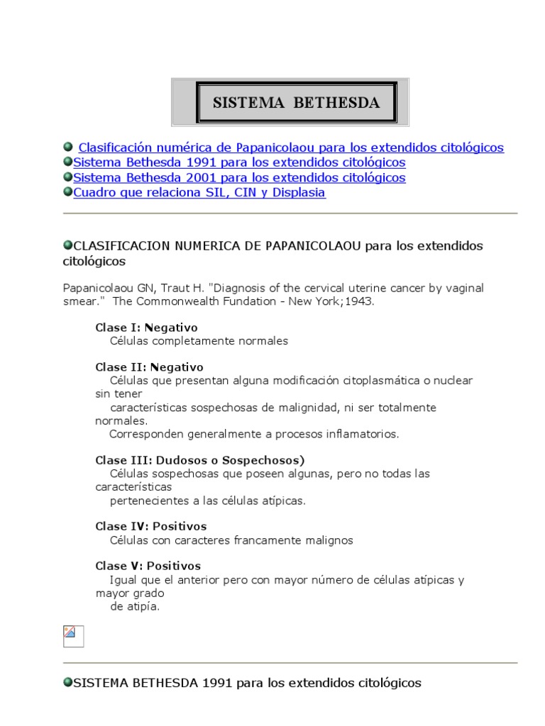 SISTEMA BETHESDA - ESPAÑOL-cambios 2001 A 2014 | Descargar gratis PDF ...