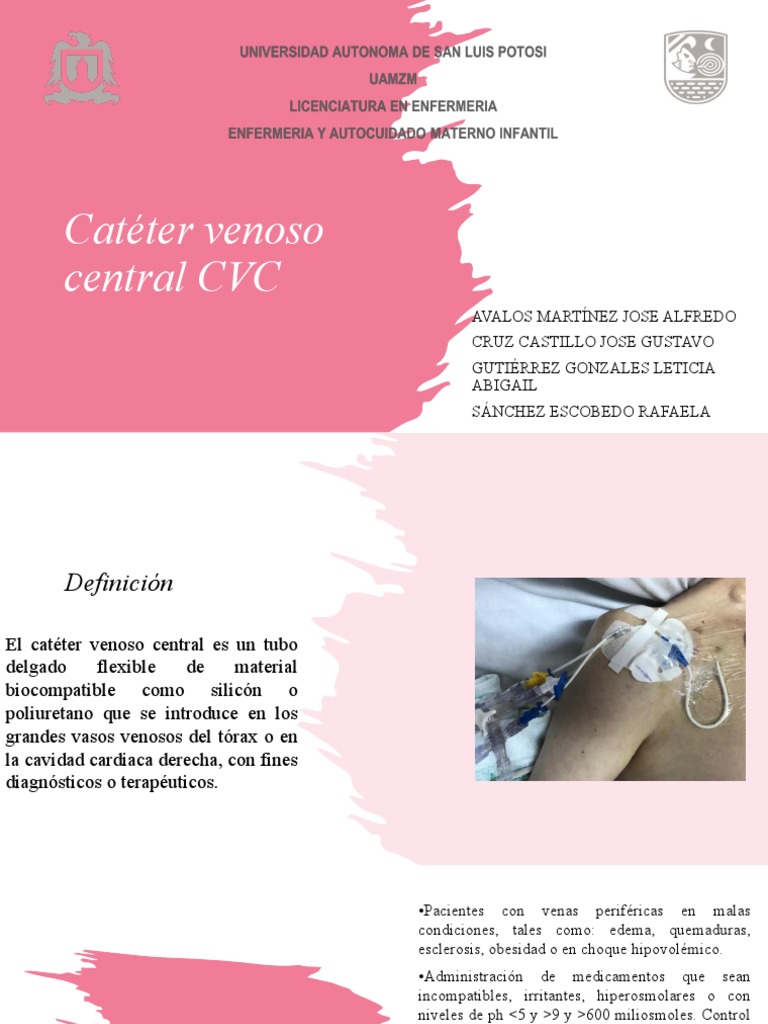 Catéter Venoso Central CVC | PDF | Ciencias de la Salud | Medicina CLINICA