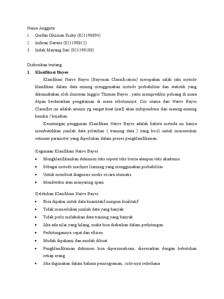 Tugas 4 Data Mining | PDF