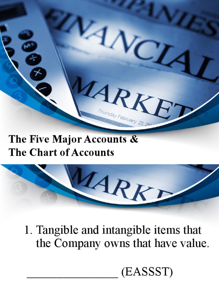 The Five Major Accounts & The Chart of Accounts | PDF | Equity (Finance ...