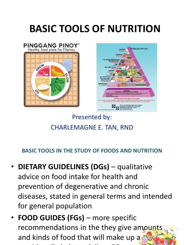 Week 2-3 - Basic Tools of Nutrition-1 | PDF | Calorie | Foods