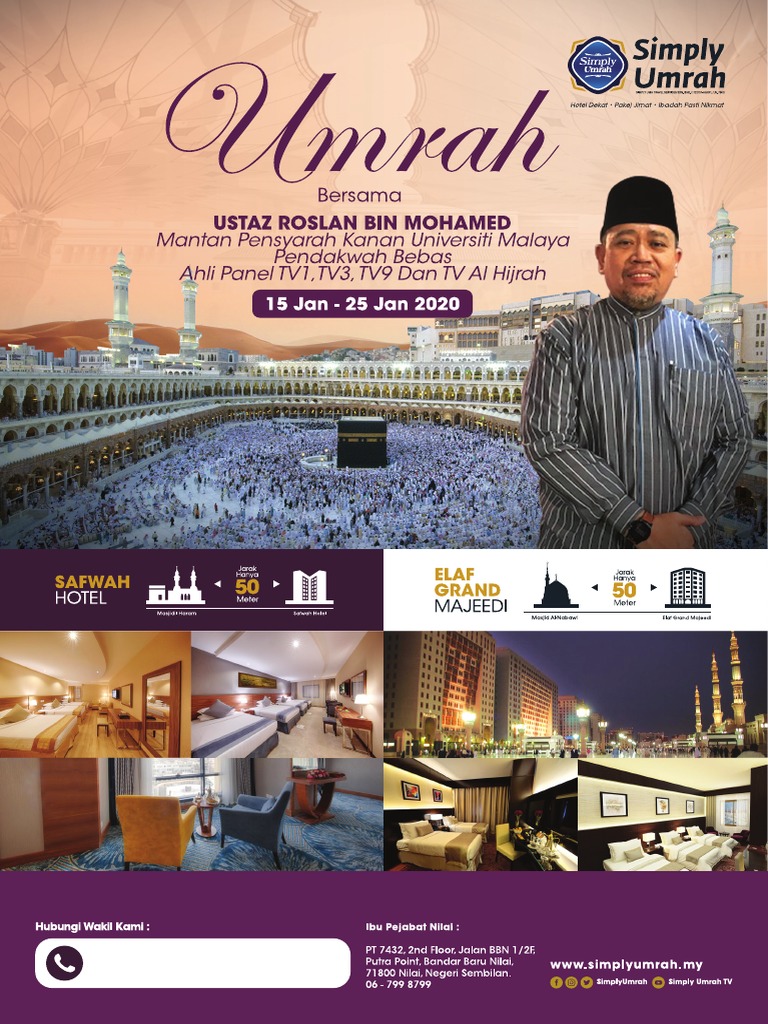FLYER PAKEJ PREMIUM UMRAH UST ROSLAN Up2 | PDF
