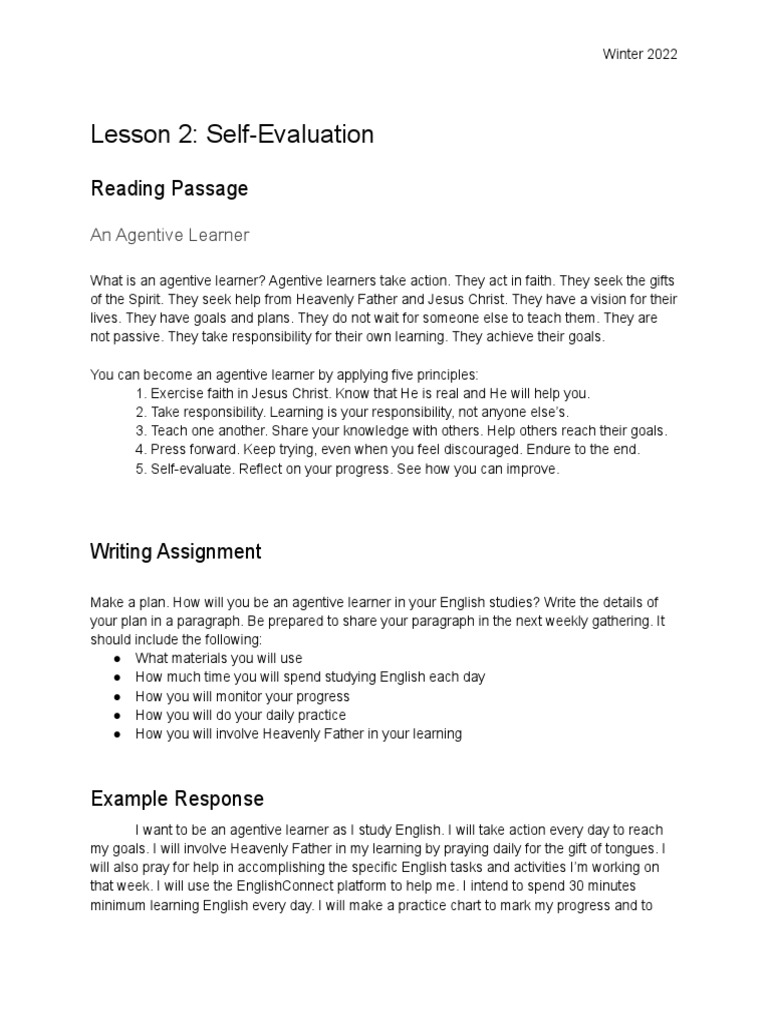 EC3 W22 Week 2 - Prep | PDF | Learning | God The Father