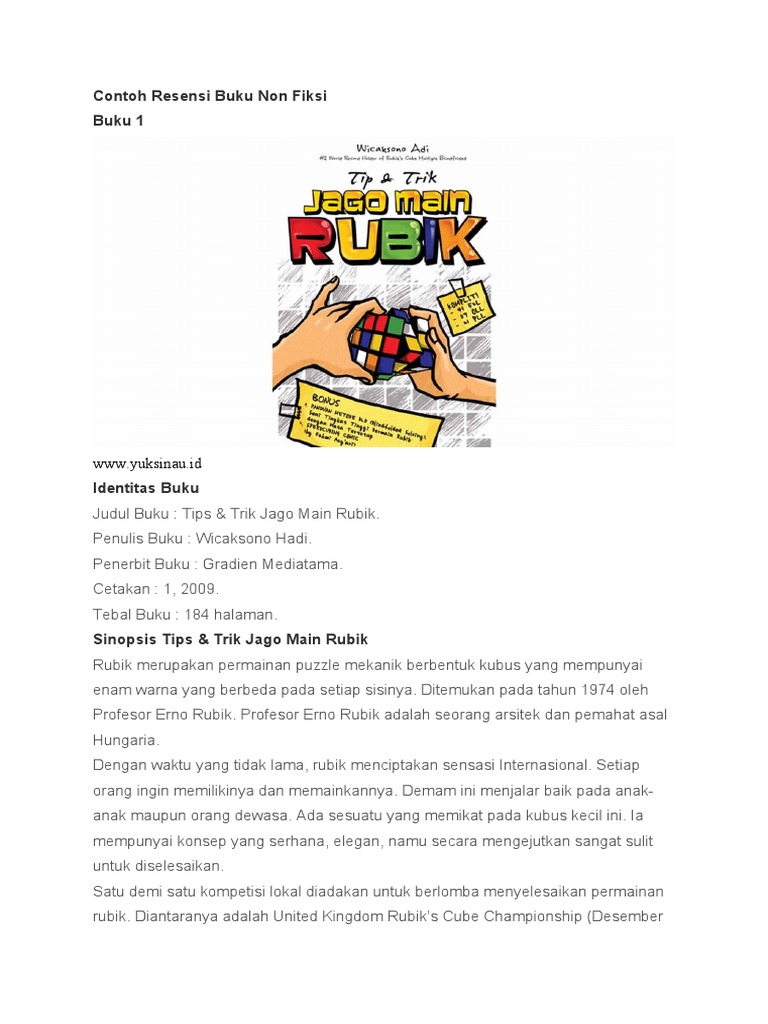 Contoh Resensi Buku Non Fiksi | PDF