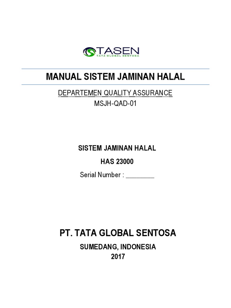 Manual SJH Tasen | PDF