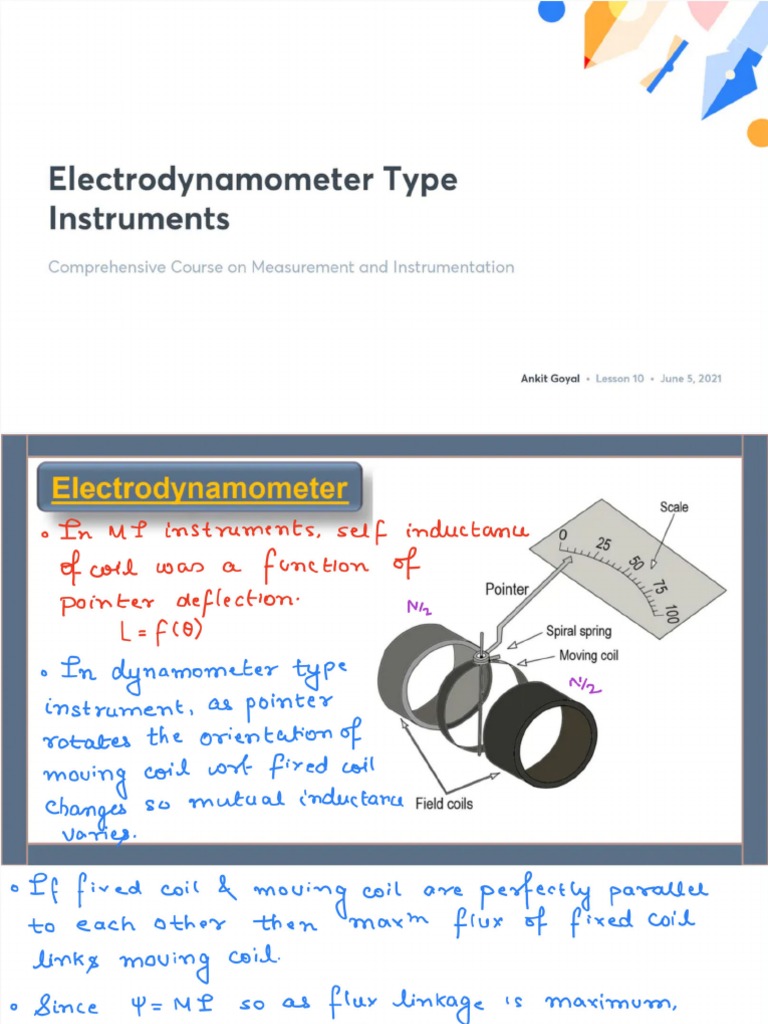 10 Electrodynamometer - Type - Instruments - With - Anno | PDF