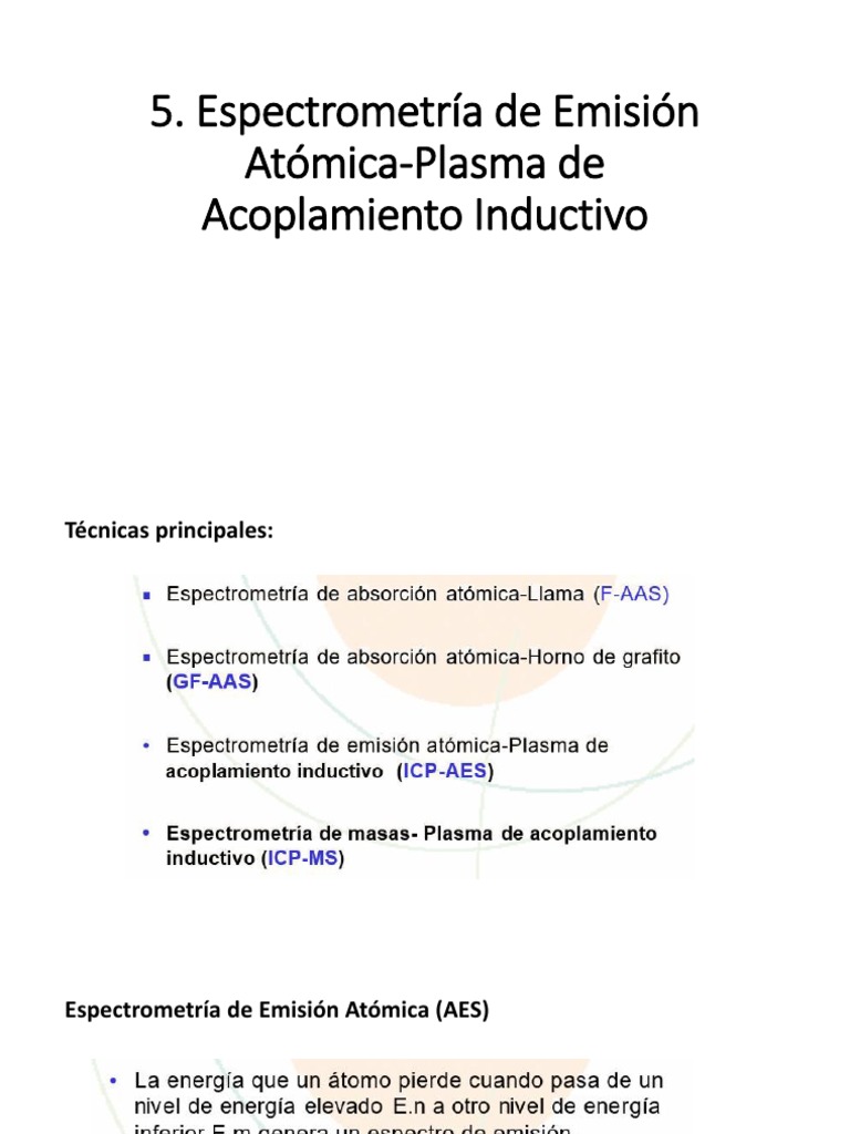 AES-ICP (Emisión Atómica) | PDF