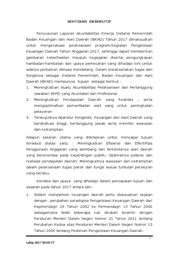 LKJ BKAD Tahun 2017 | PDF