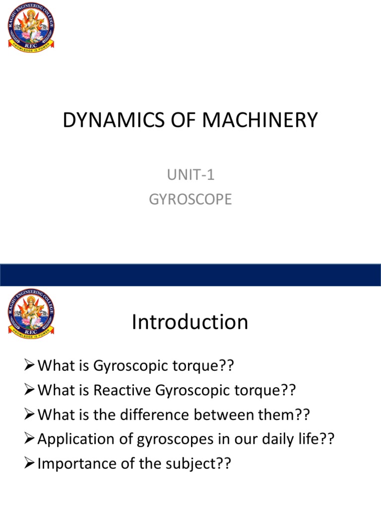 Gyroscopic Effects and Applications | PDF | Gyroscope | Rotation Around ...