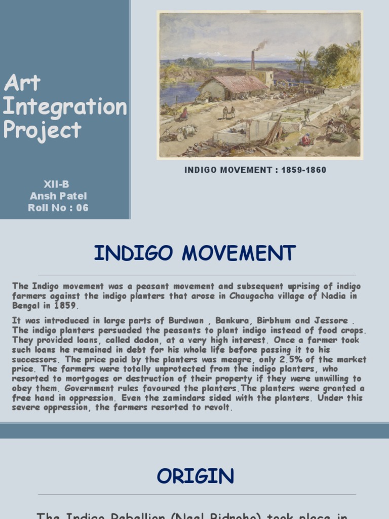 The Peasant Uprising Against Oppressive Indigo Cultivation: An Analysis ...