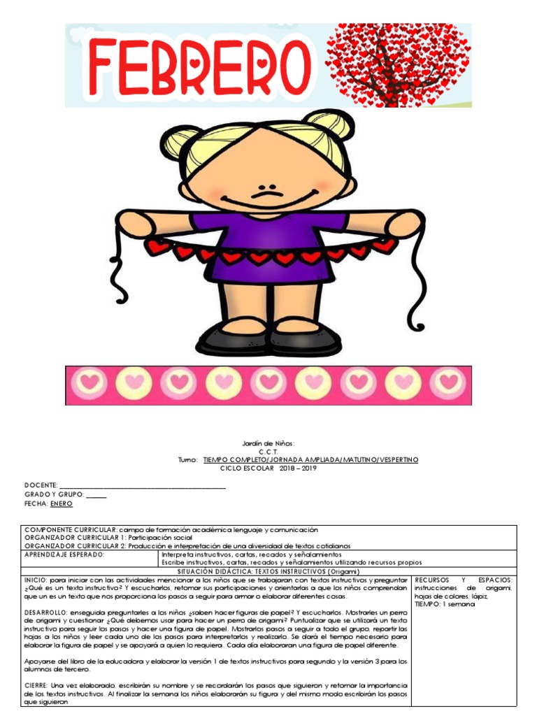 Plan Mensual FEBRERO | PDF | Aprendizaje | Evaluación