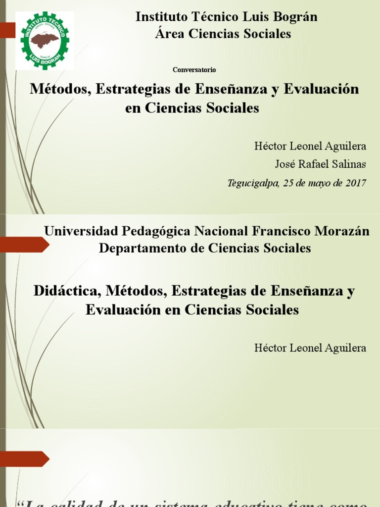 Presentacion Bogran | PDF | Evaluación | Aprendizaje