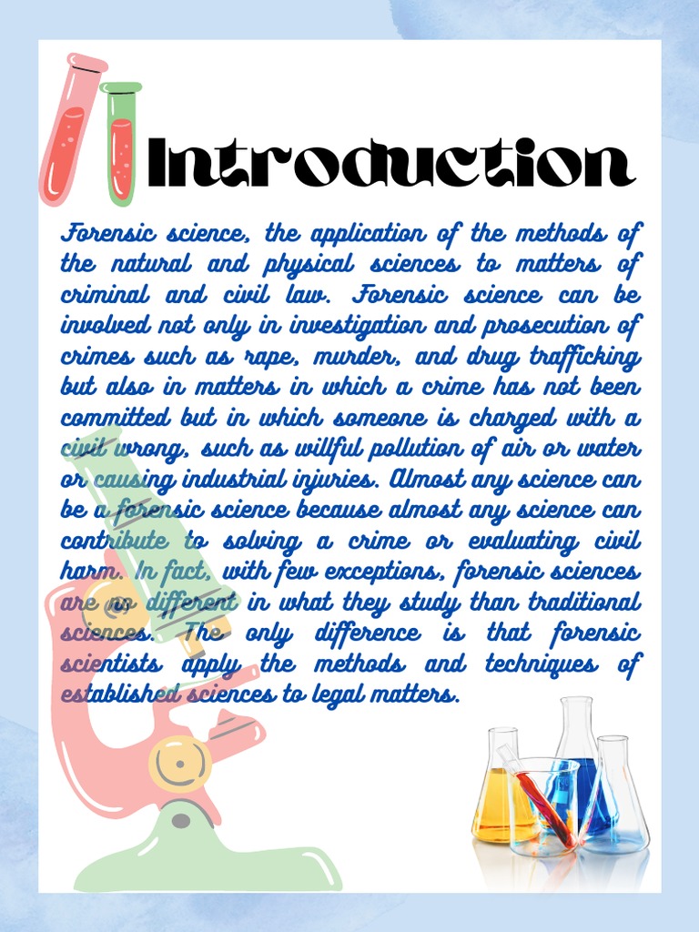 Chemistry Forensic Project | PDF | Social Science | Self-Improvement