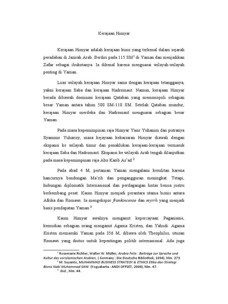 Kerajaan Himyar | PDF | Sejarah