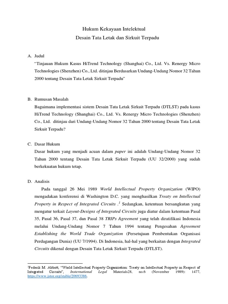 Desain Tata Letak Sirkuit Terpadu | PDF