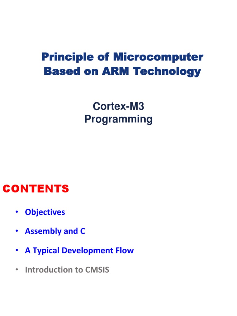 3 - Cortex-M3 Programming | PDF | Subroutine | Embedded System