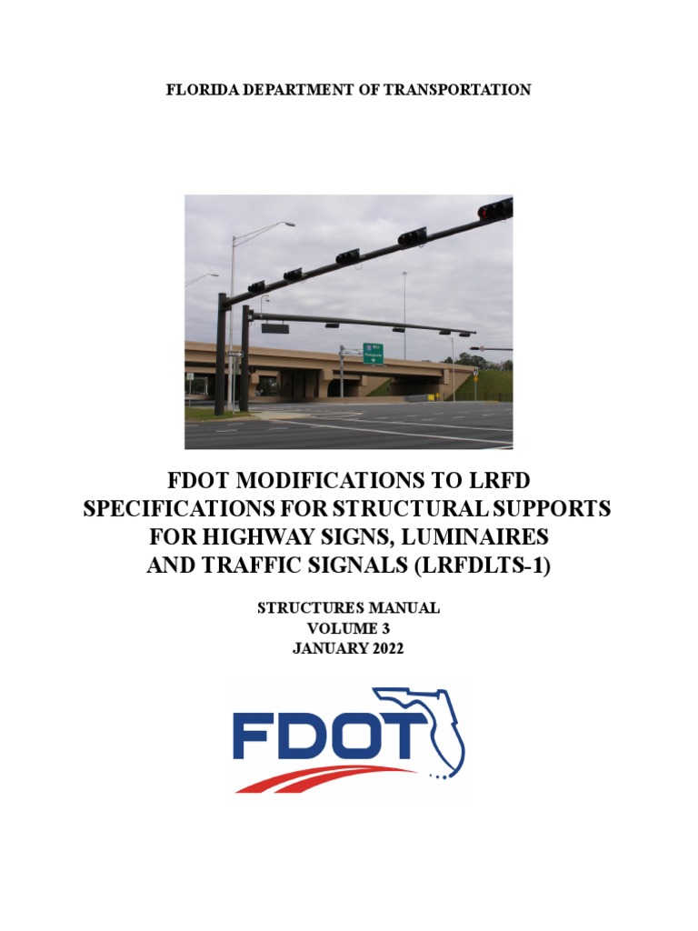 Fdot Modifications To LRFD Specifications For Structural Supports For ...