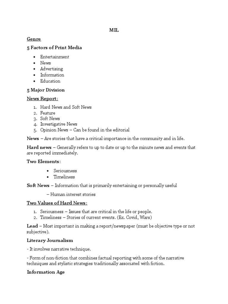 MIL Reviewer | PDF | Mass Media | Media (Communication)