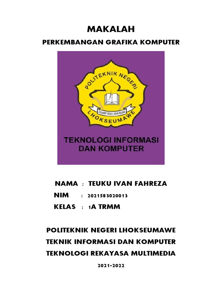 Perkembangan Grafika Komputer | PDF