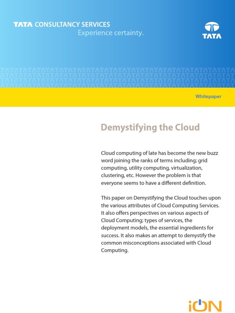 Demystifying The Cloud | PDF | Software As A Service | Cloud Computing Demystifying The Cloud | PDF | Software As A Service | Cloud Computing