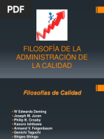 Unidad 1 - Filosofías de La Calidad | PDF | Calidad (comercial) | Business