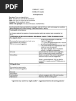 Matters Arising Template | PDF