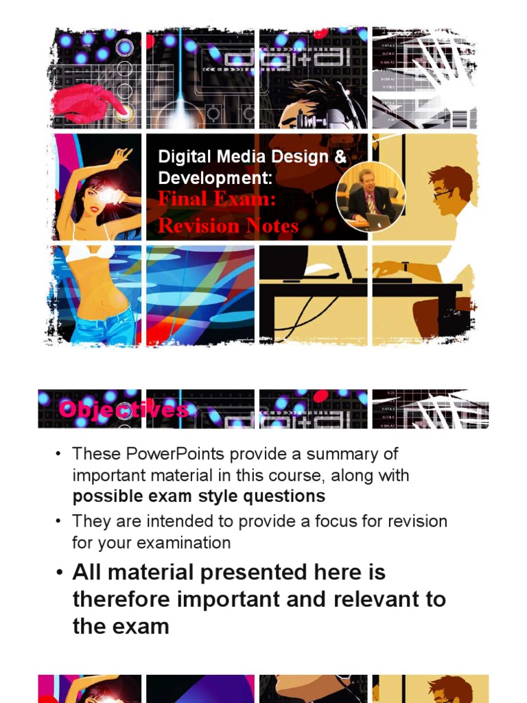 Microsoft PowerPoint - Final Exam Revision 2021 - Digital Media Design ...