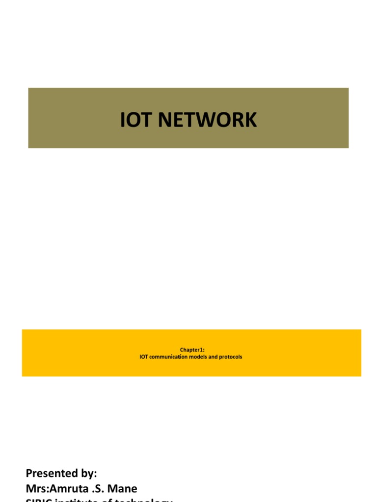 IOT Communication Models and Protocols | PDF | I Pv6 | Internet Protocols