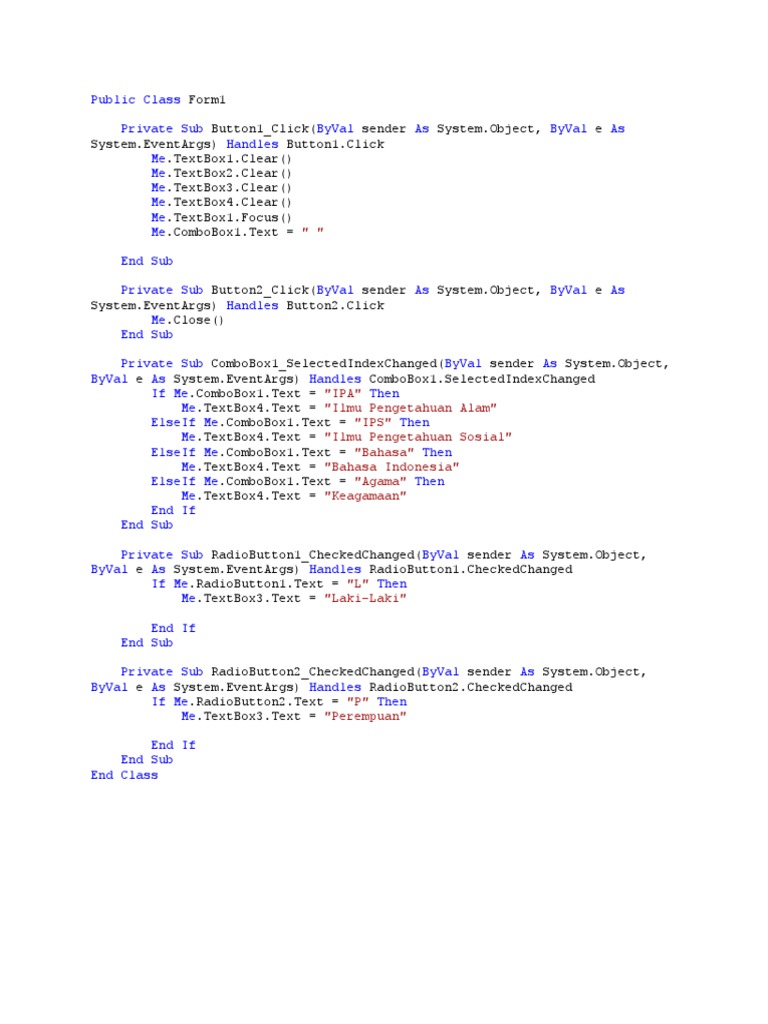 Public Class Form2 | PDF