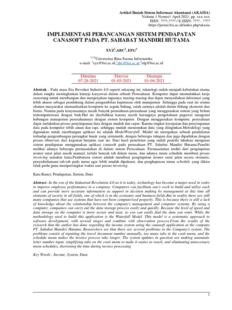 Contoh Jurnal | PDF