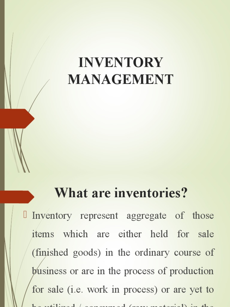 8 Inventory MGMT | PDF | Inventory | Microeconomics